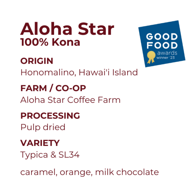 Aloha Star Kona – Pacific Coffee Research