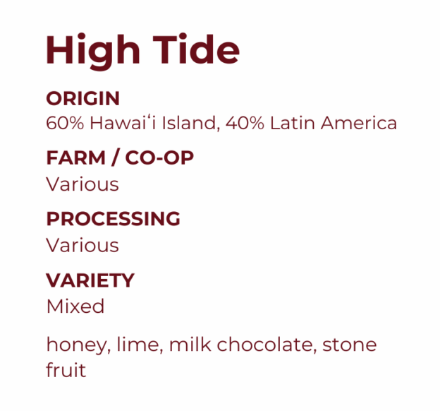High Tide – Pacific Coffee Research